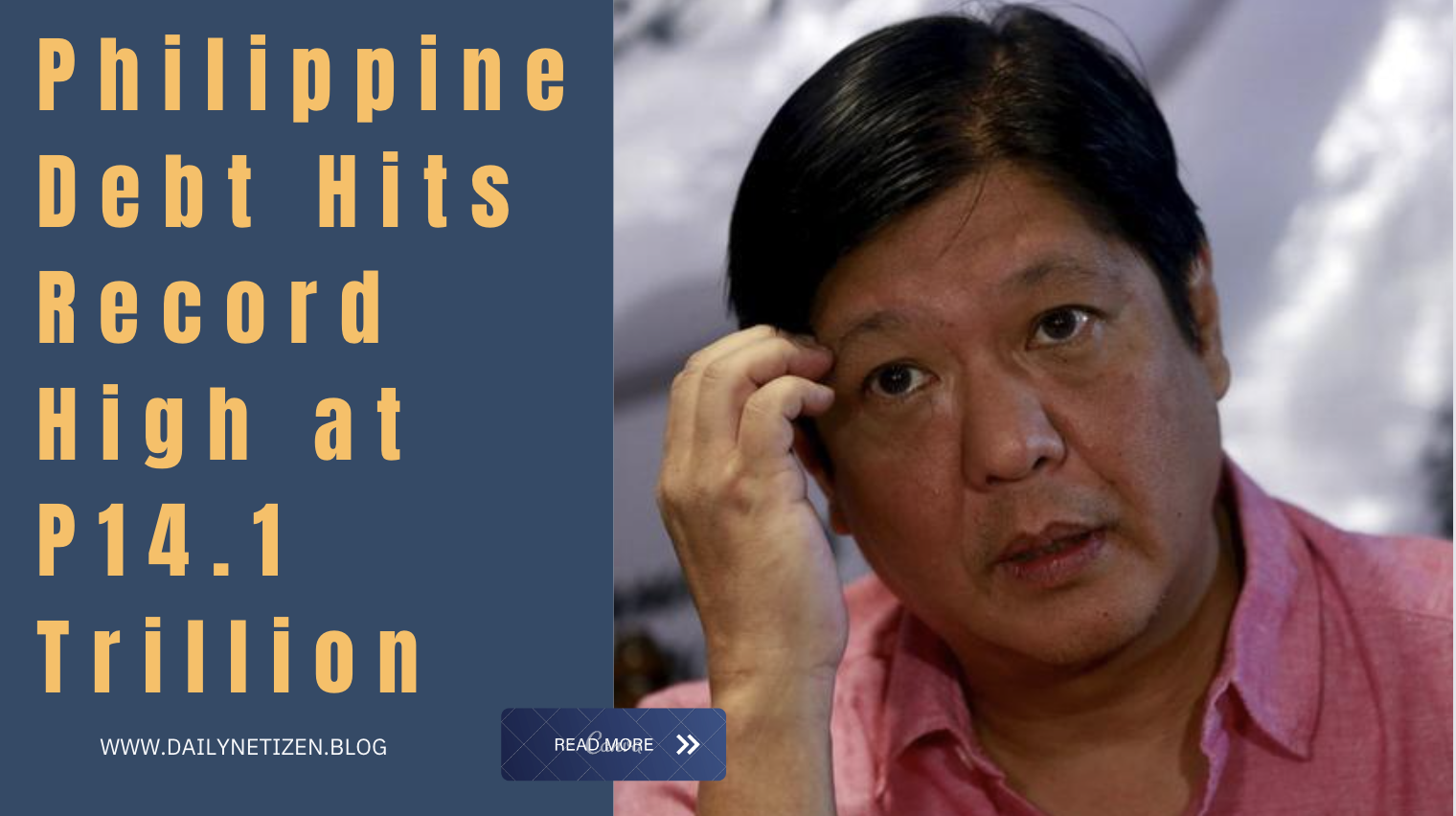 Philippine Debt Hits Record High at P14.1 Trillion: Bongbong Marcos ...