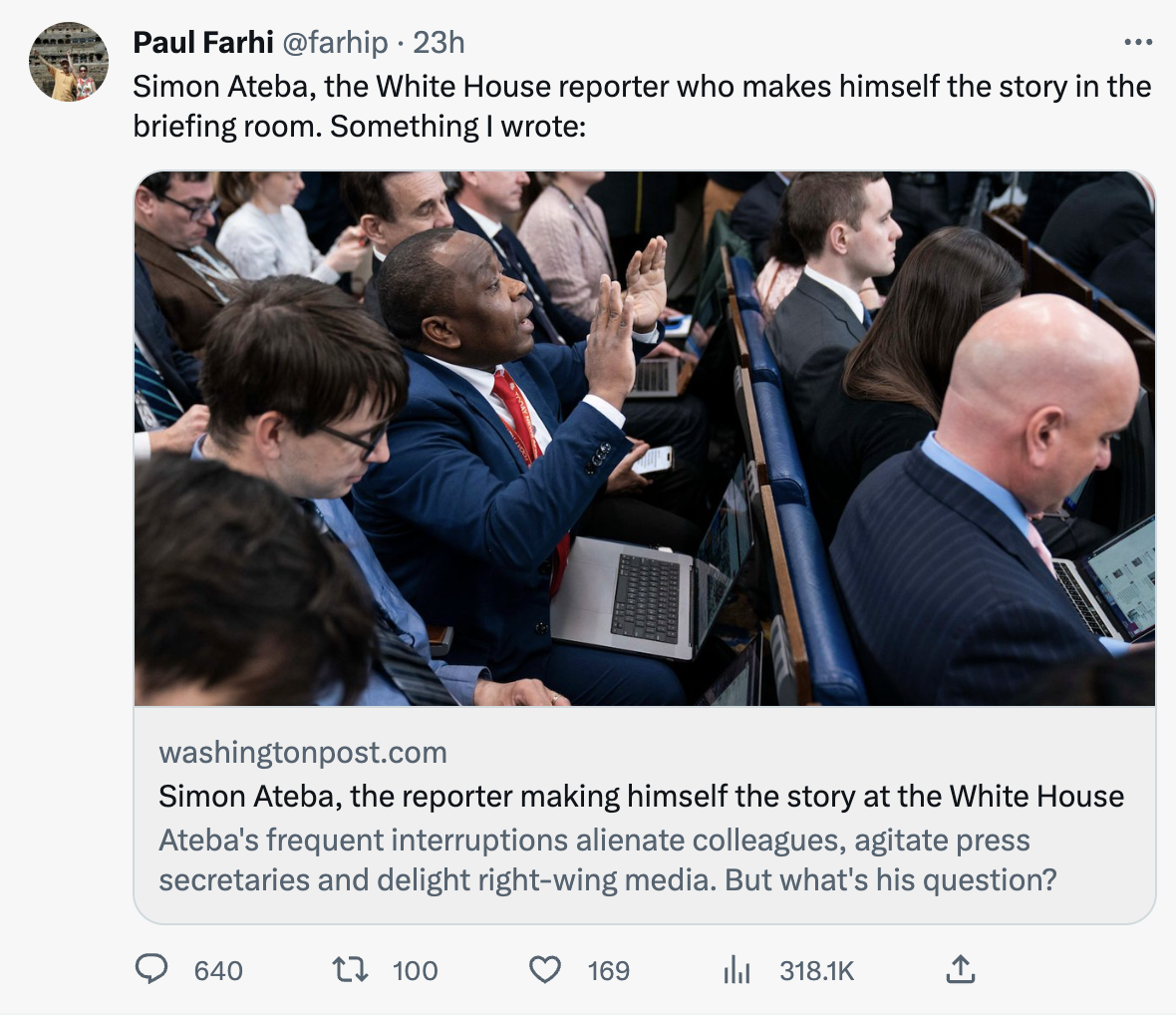 Simon Ateba Exposes “Foolish Questions” from “Racist” “Paid Shill” Fake ...