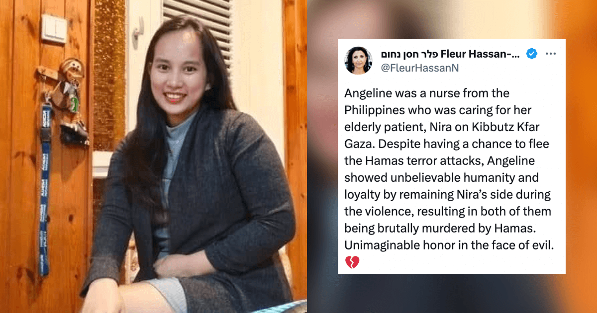Filipina Nurse in Israel Refuses to Flee, Sacrifices Life for Patient ...