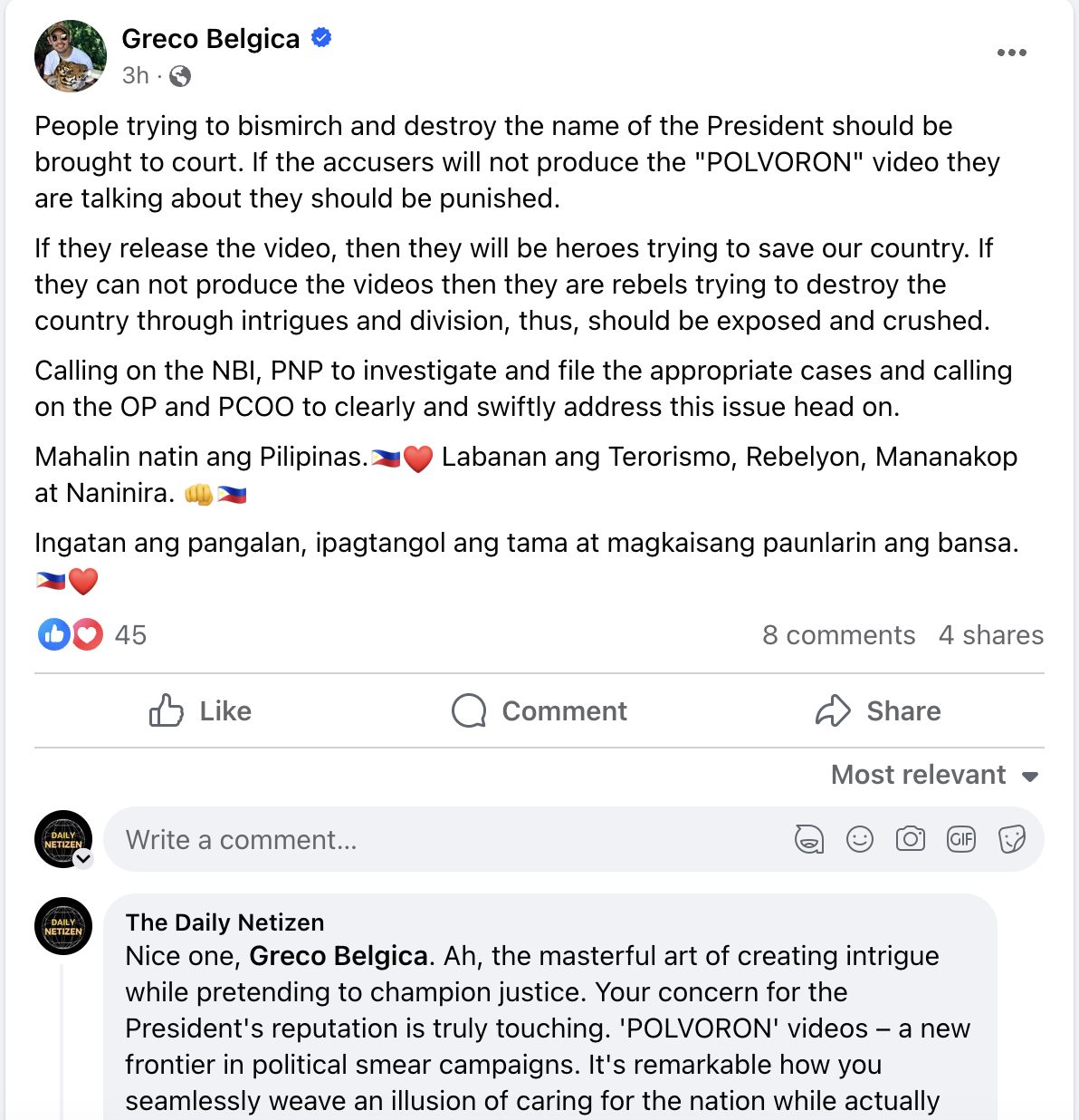 Why Is the Duterte Political Machine Suddenly Drumming Up the Anti ...