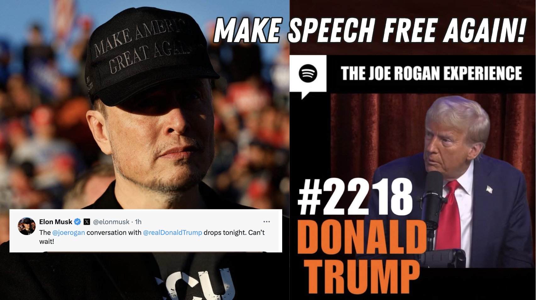 Elon Musk Teases Joe Rogan’s Upcoming Interview with Donald Trump ...