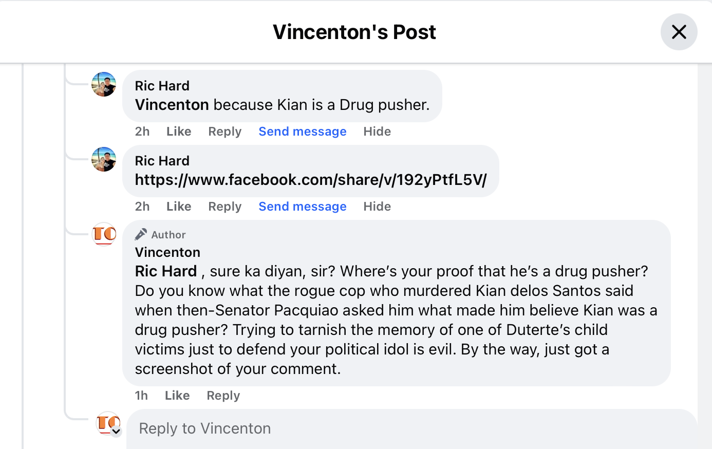 DDS Smear Kian Delos Santos with Drug Lies—All to Shield Duterte’s ...